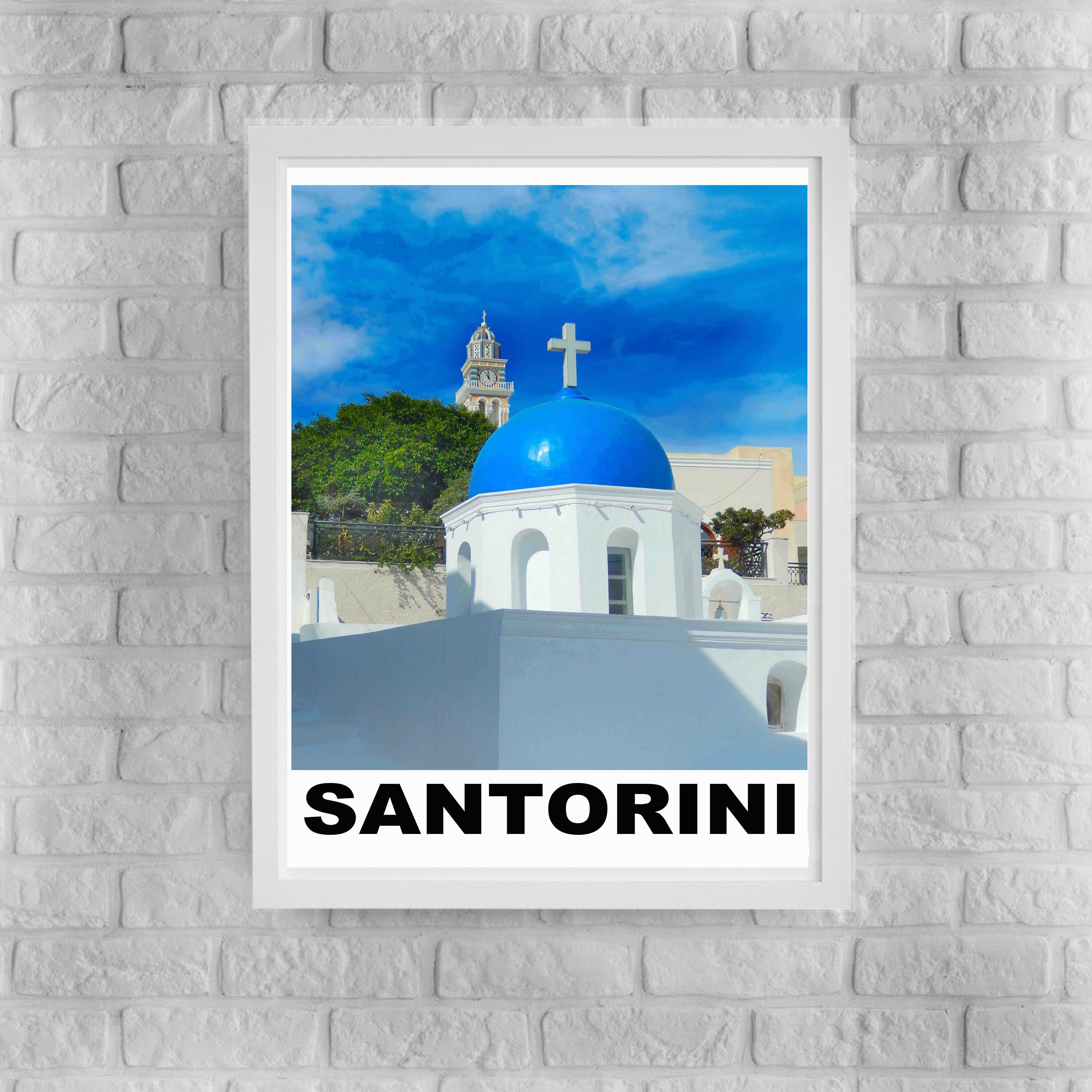 Todays Featured Poster • Santorini – The Intentional Travelers